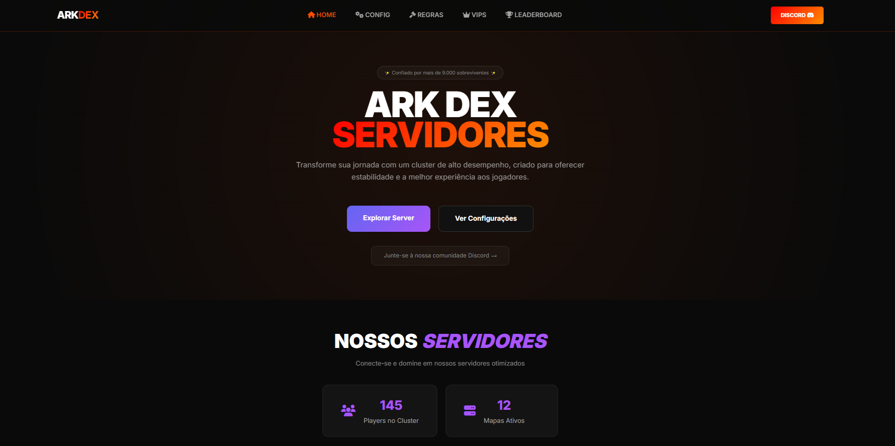 Website - Web Designer | Ark Server Api